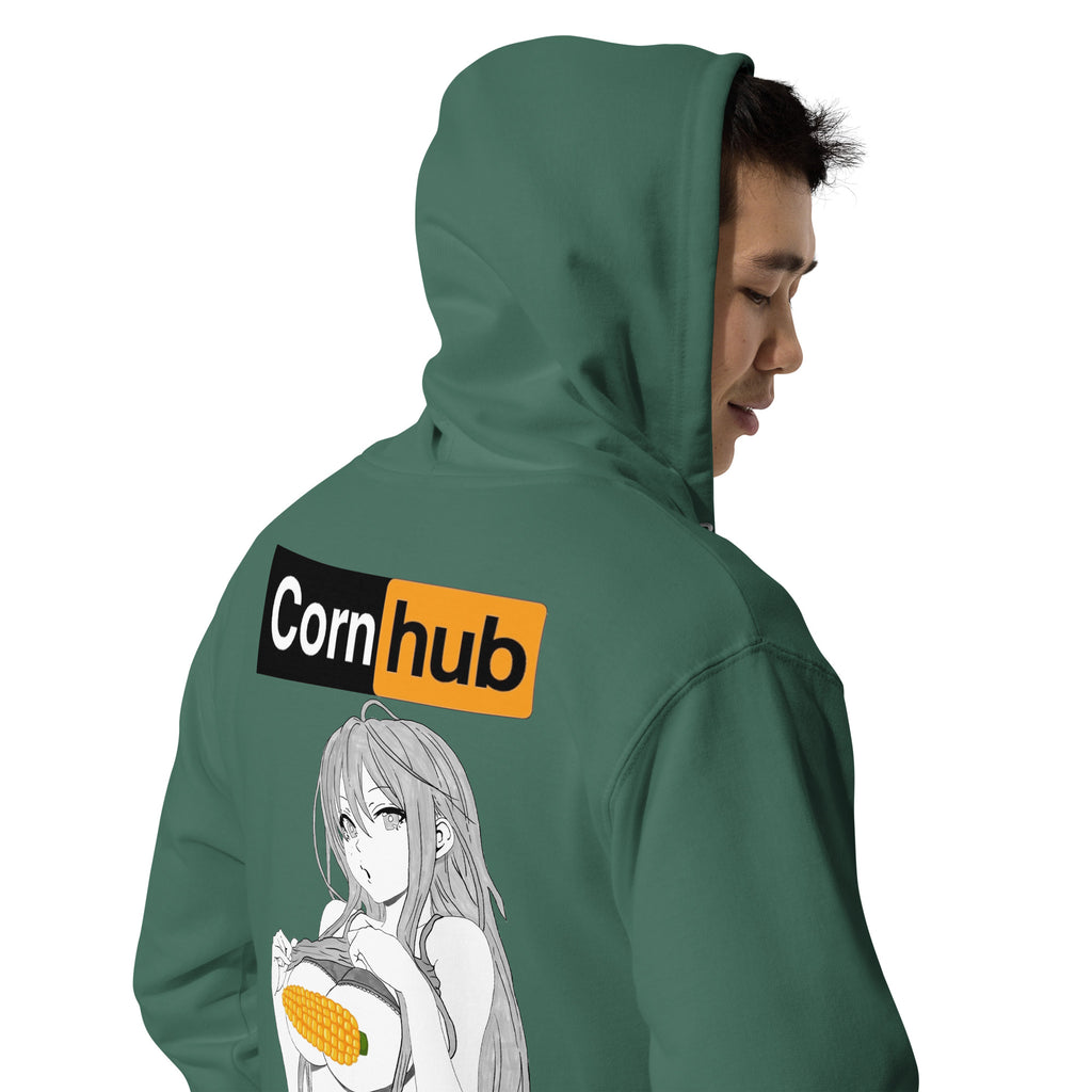 CornHUB - Unisex fleece zip up hoodie - Akiroko Collab – LittleAznChat